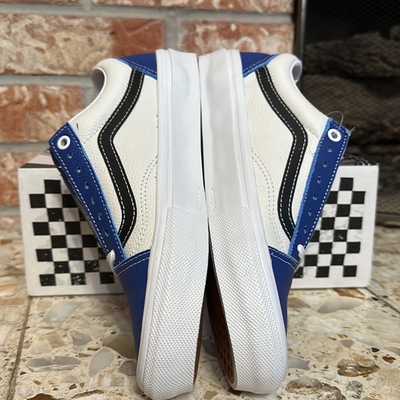 Vans | Shoes | Vans Skate Old Skool Sport Leather True Black White Pop ...